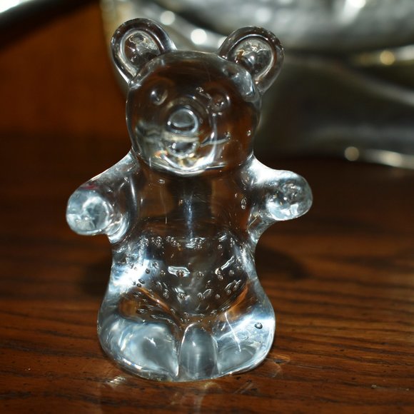 Unique Vintage | Other | Vintage Glass Teddy Bear Teddy Bear 4 Inches ...